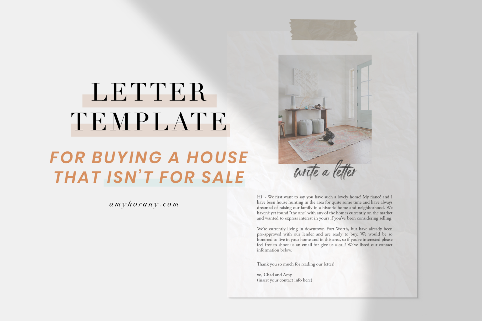 How to Buy a Home That Isn't For Sale [FREE Guide & Template]